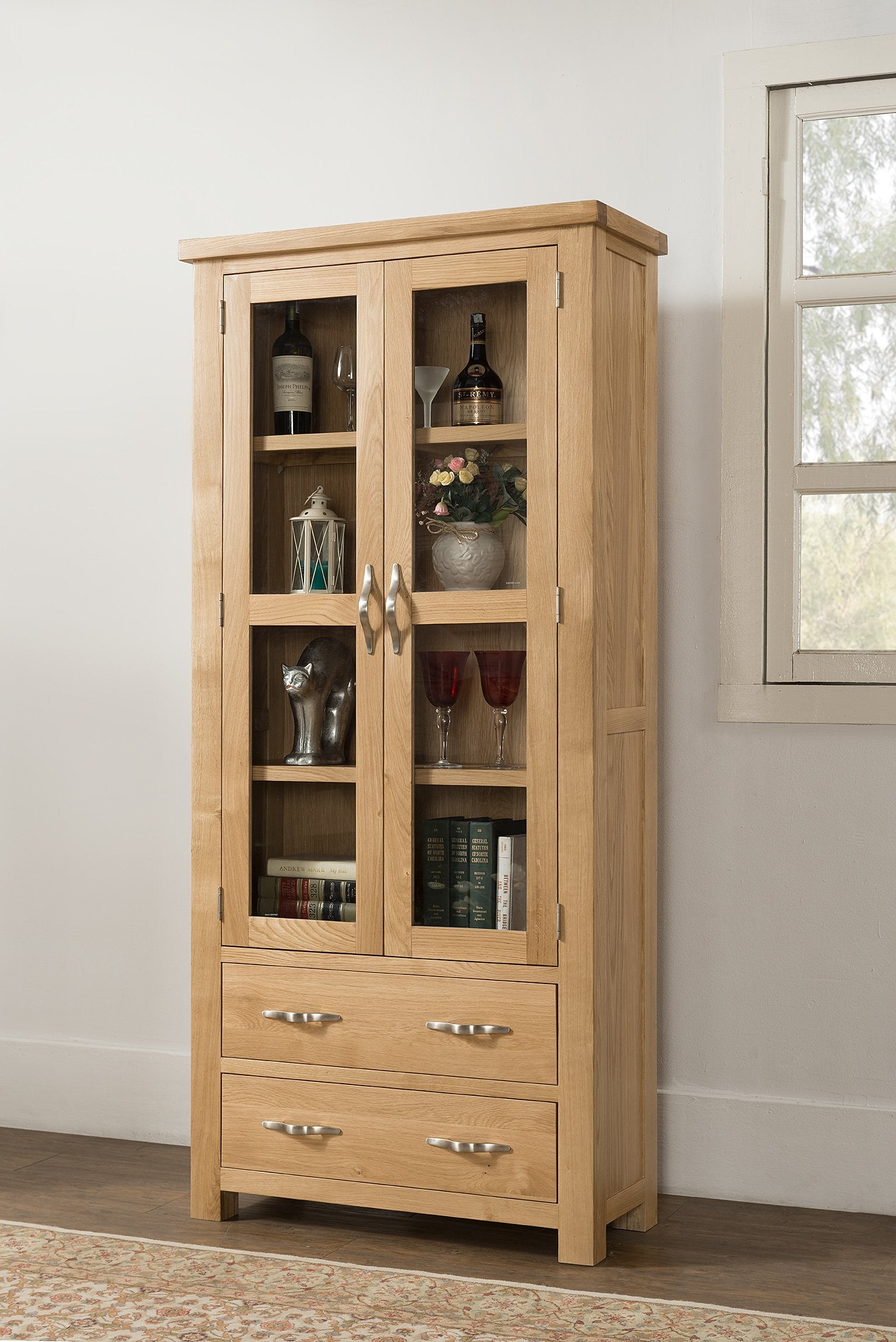 Milan Large Display Cabinet – Living Home Furnishings